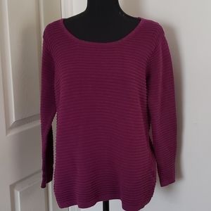 Laura Scott | Sweaters | Laura Scott Textured Long Sleeve Top | Poshmark